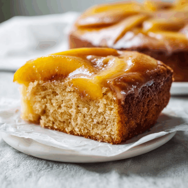 Brown Sugar Peach Cake