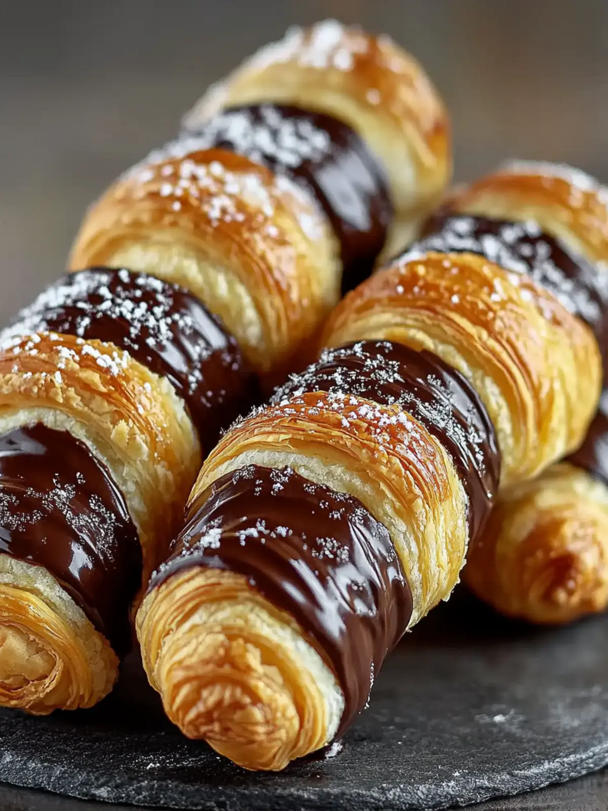 Irresistible Triple Chocolate Puff Pastry Twists in 35 Minutes